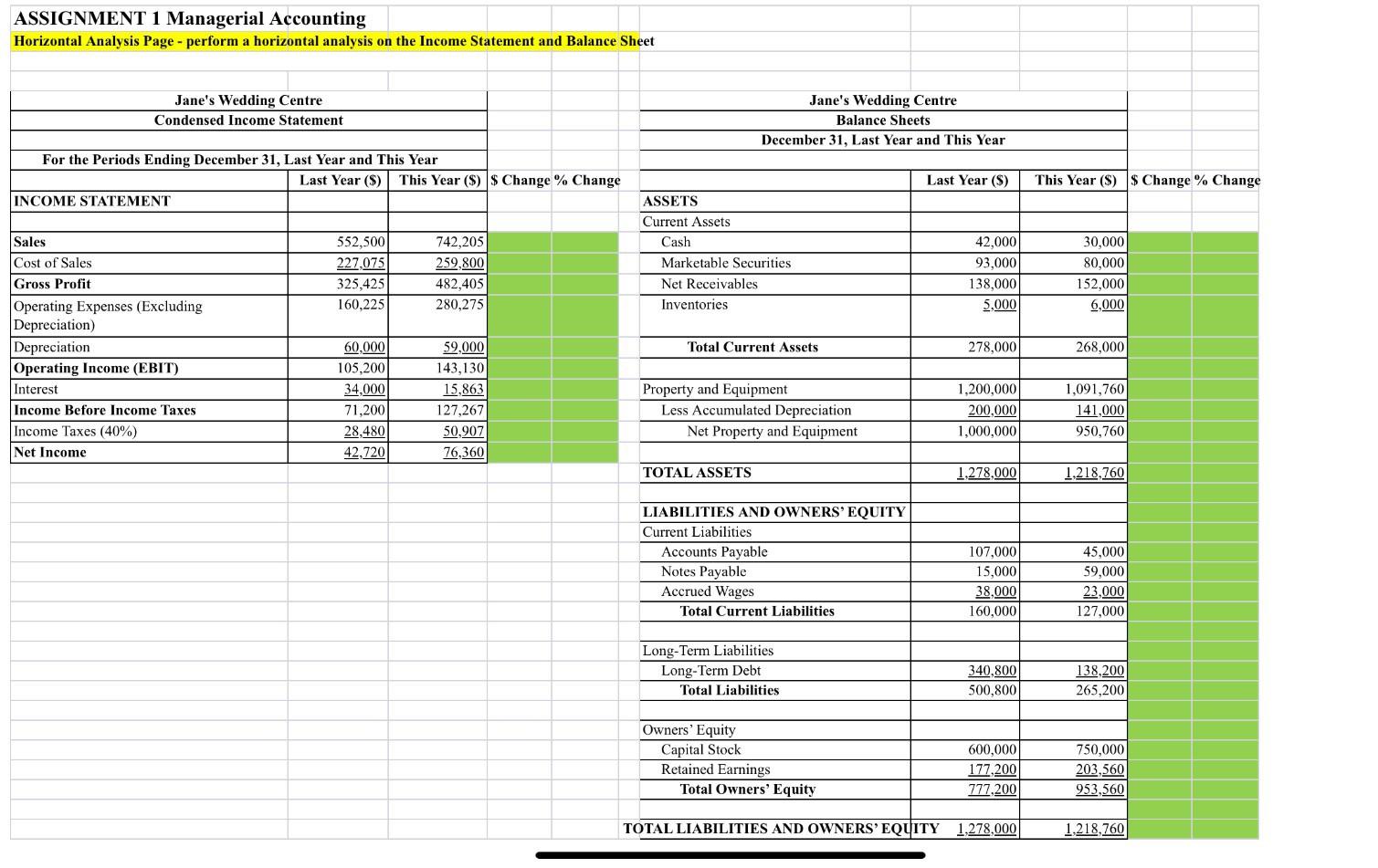[Solved] ASSIGNMENT 1 Managerial Accounting Horizo | SolutionInn