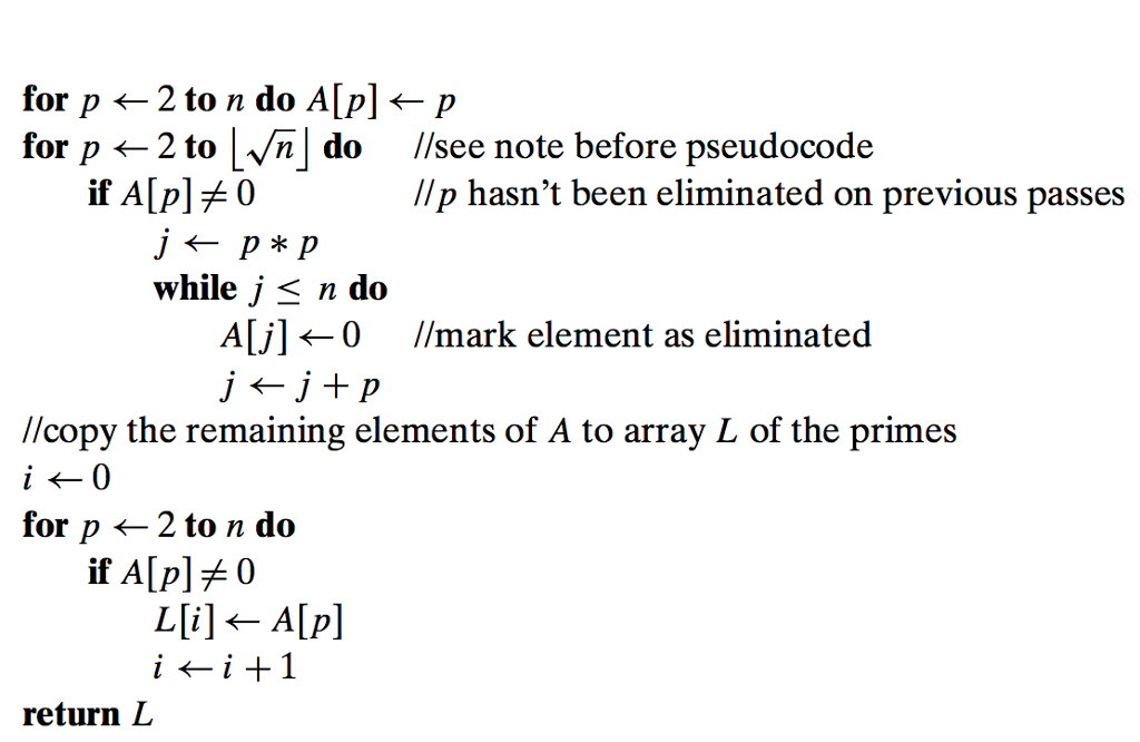 [SOLVED] Write Sieve of Eratosthenes in C++ using this algorithm ...