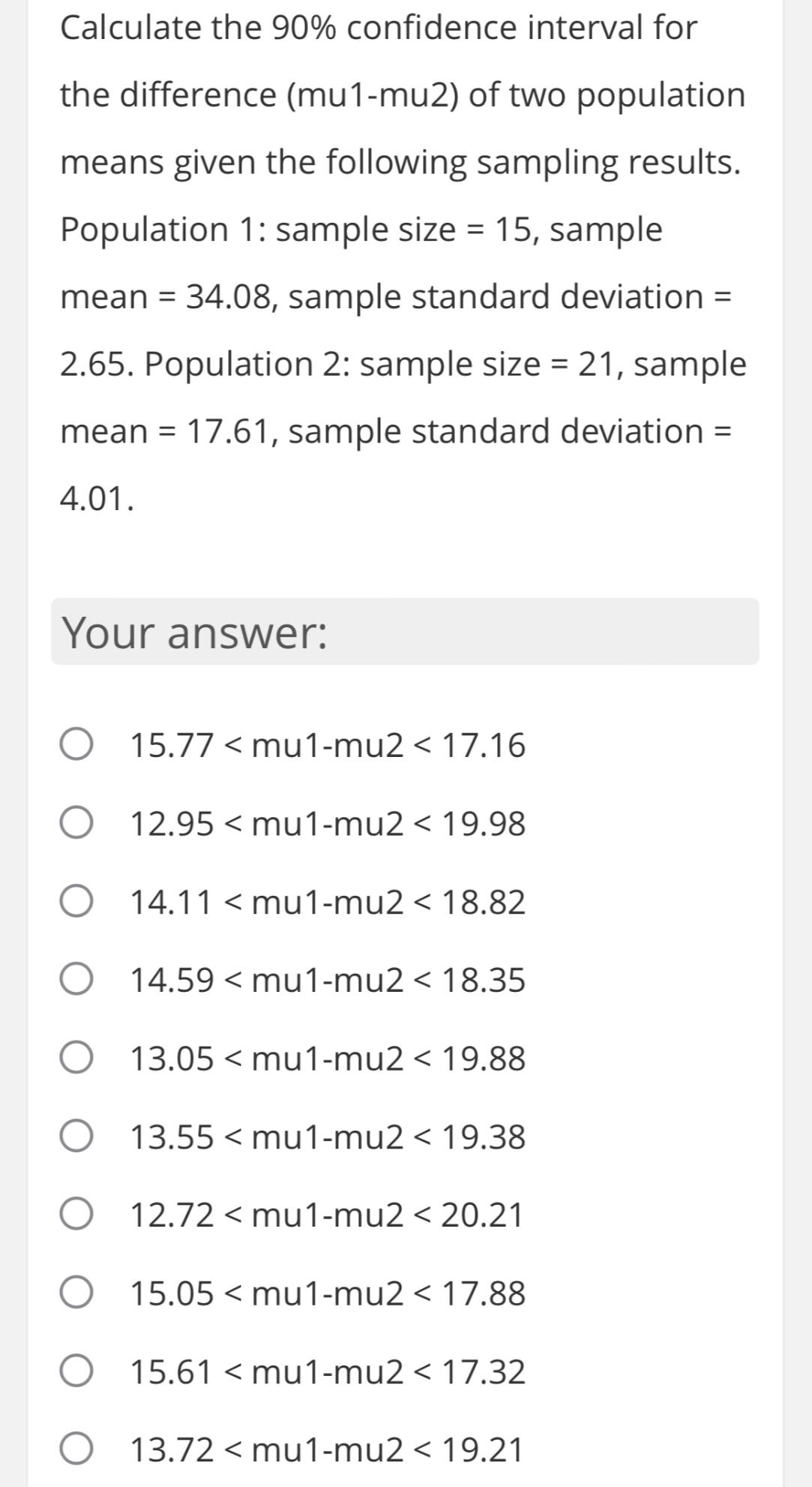 [Solved] Calculate the 90% confidence interval for | SolutionInn