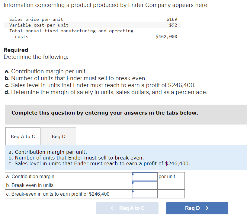 [Solved] Information concerning a product produced | SolutionInn