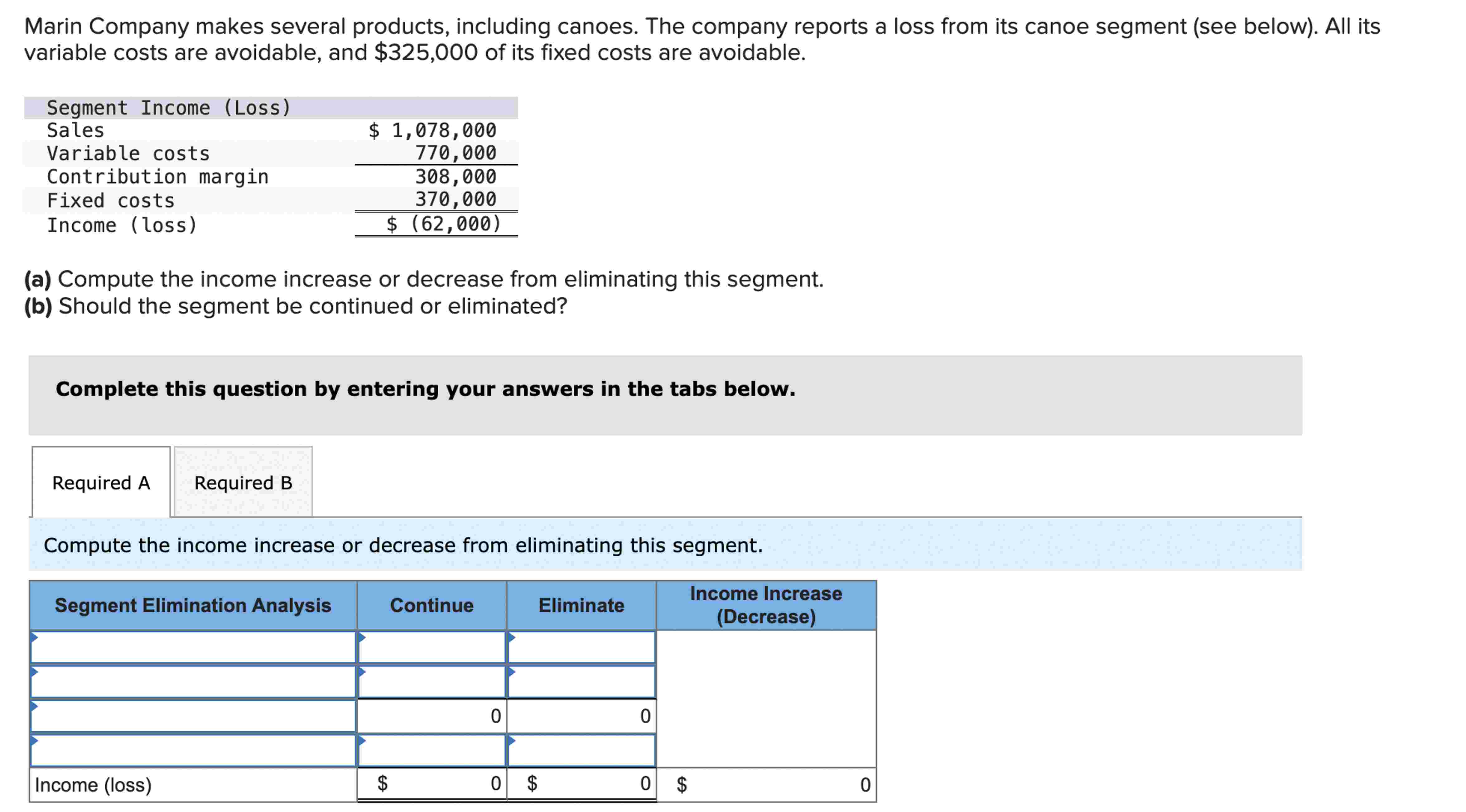 [Solved] Marin Company makes several products, inc | SolutionInn