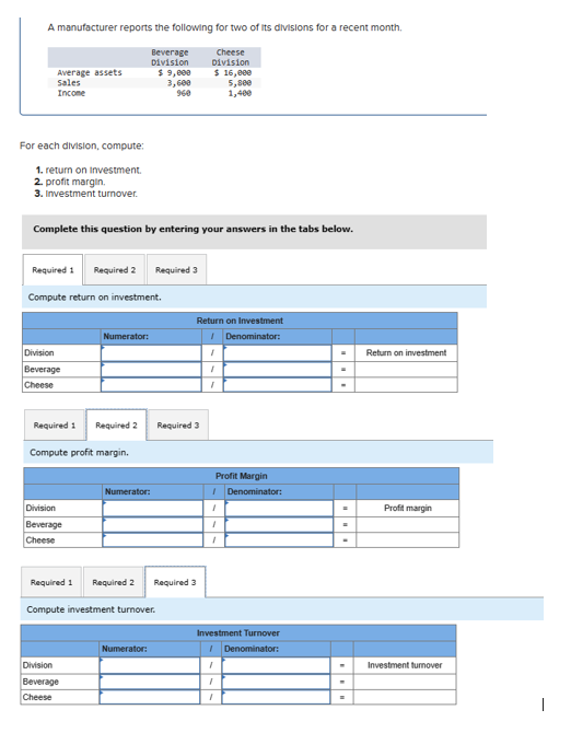 [Solved] A manufacturer reports the following for | SolutionInn