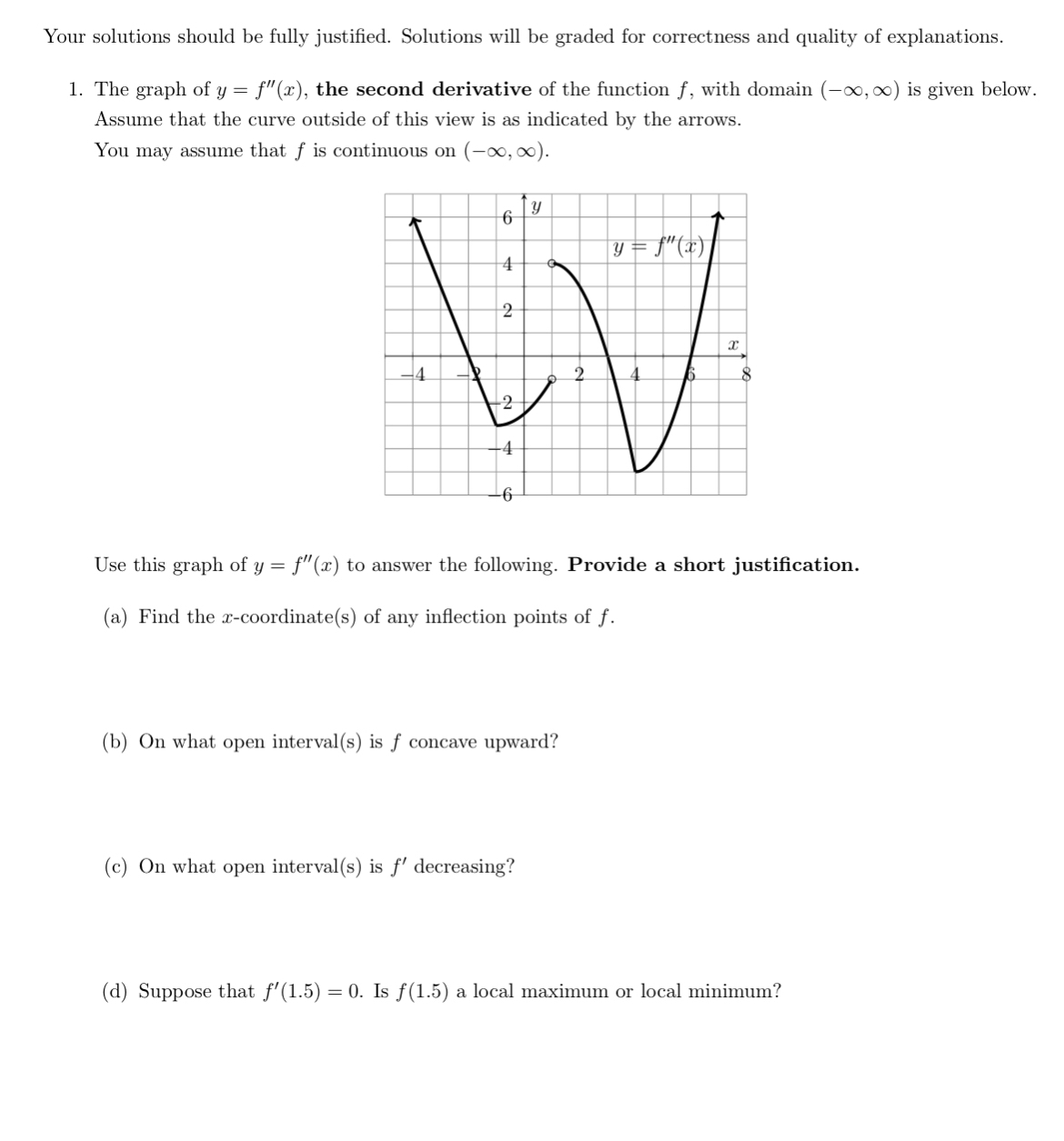 [Solved] Your solutions should be fully justified. | SolutionInn