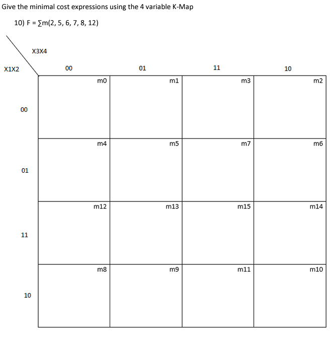 [Solved] Give the minimal cost expressions using t | SolutionInn