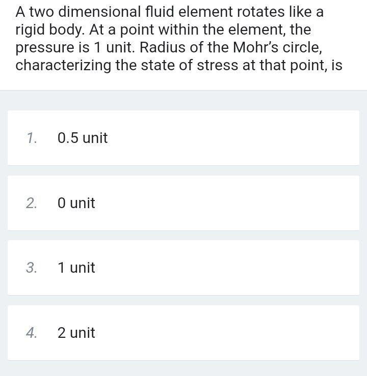 [SOLVED] A two dimensional fluid element rotates like a rigid body. At ...