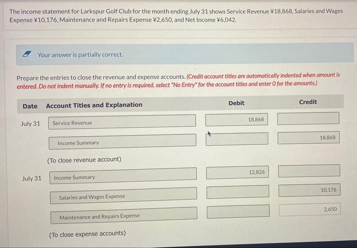 [Solved] The income statement for Larkspur Golf Cl | SolutionInn