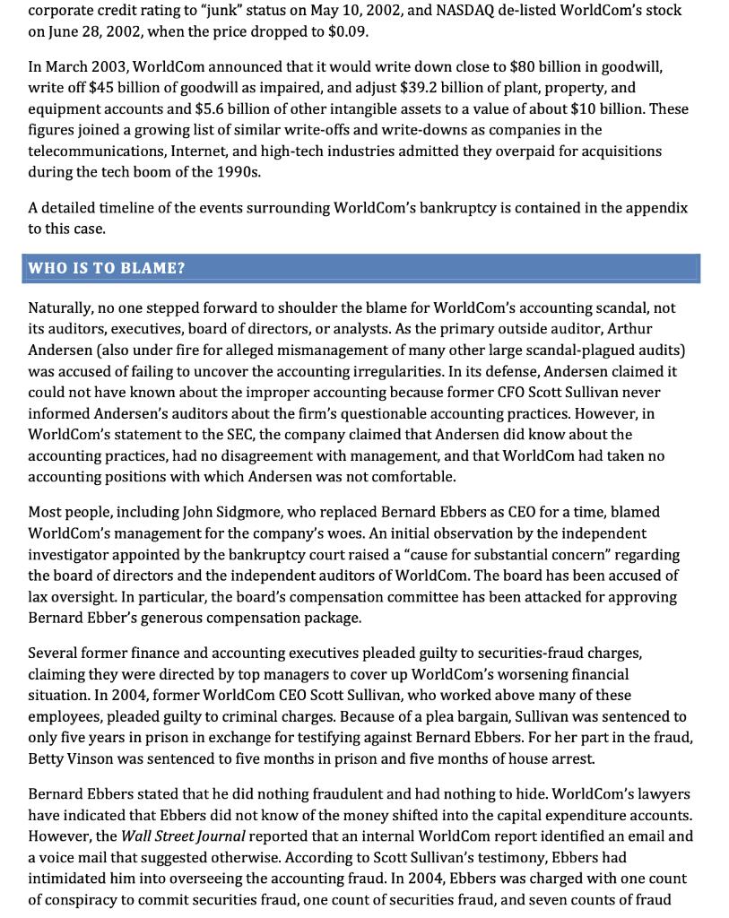 [Solved] The story of WorldCom began in 1983 when | SolutionInn