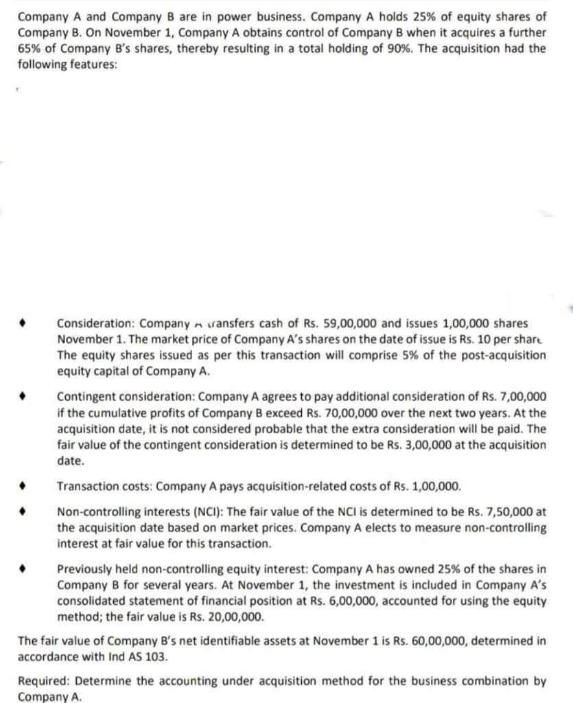 [Solved] Company A and Company B are in power busi | SolutionInn