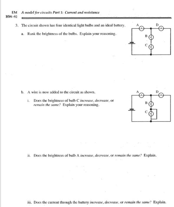 [Solved] EM A model for circuits Part 1: Current a | SolutionInn