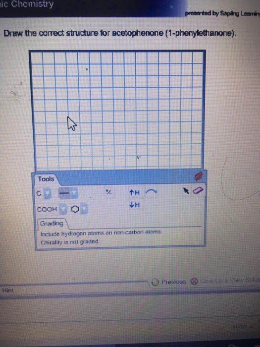 [SOLVED] Draw the correct structure name for acetophenone (1 ...