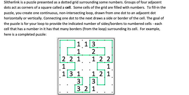 [Solved] Slitherlink is a puzzle presented as a do | SolutionInn