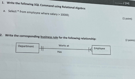 Solved 1 Write The Following Sql Command Using Solutioninn