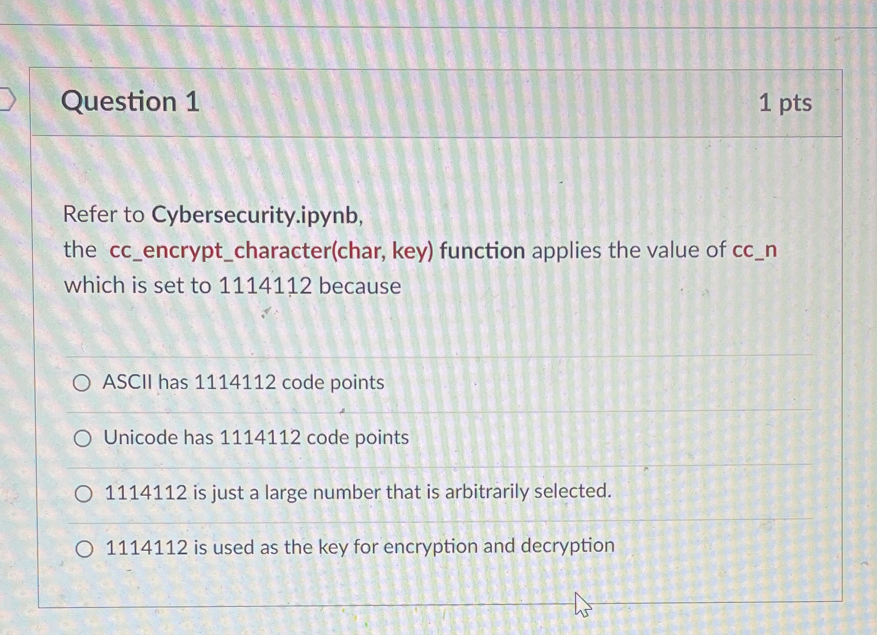 [Solved] Question 1 Refer to Cybersecurity.ipynb, | SolutionInn