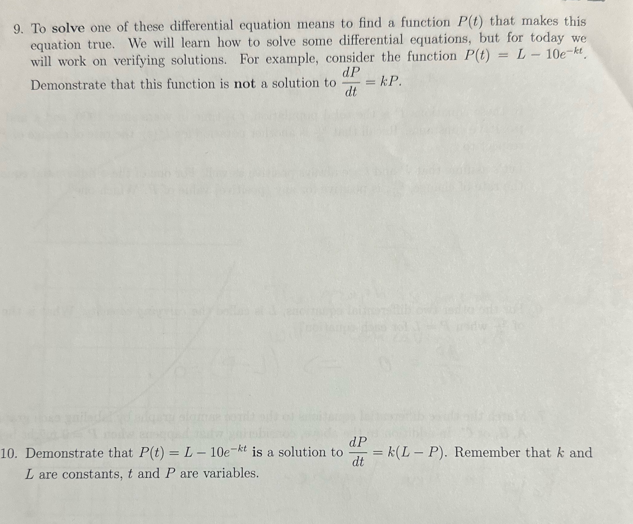 [Solved] 9. To solve one of these differential equ | SolutionInn