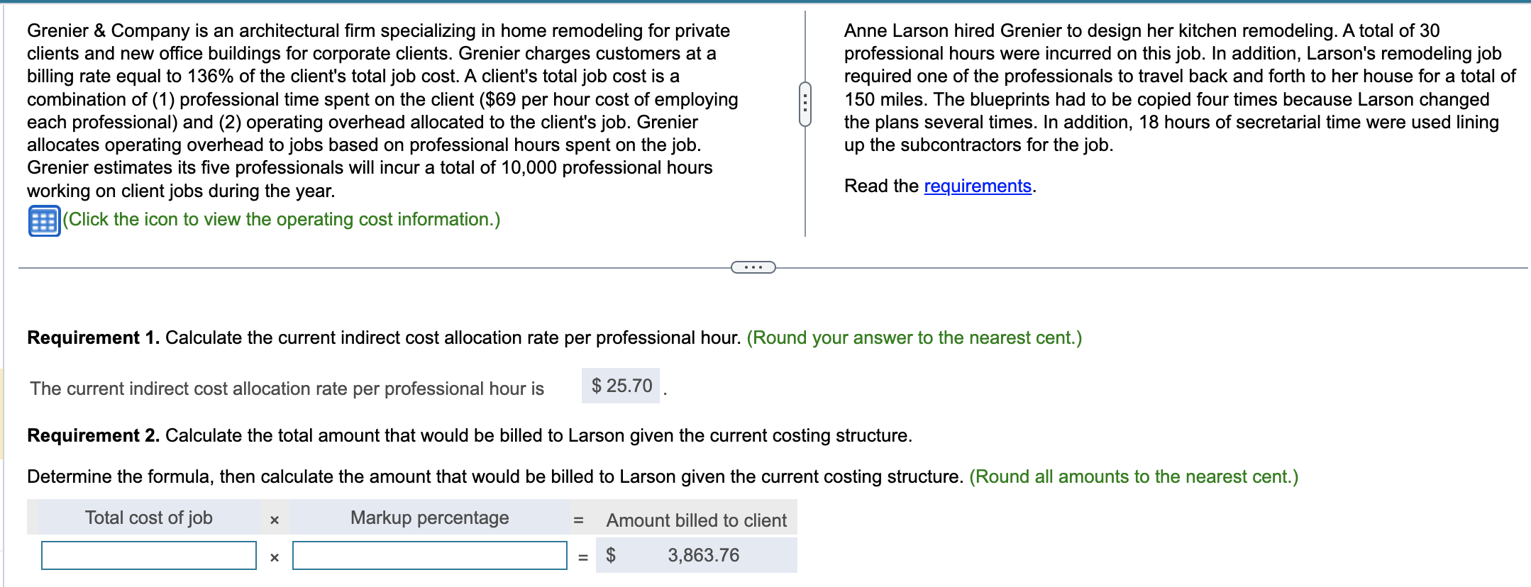 [Solved] Calculate the current indirect cost alloc | SolutionInn