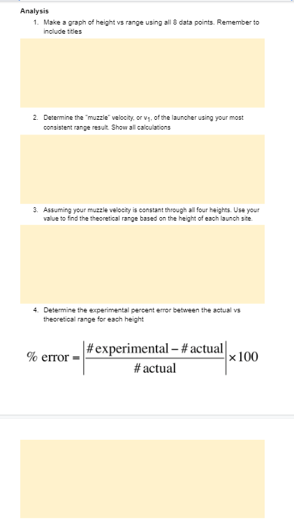 [Solved] Analysis 1. Make a graph of height vs ran | SolutionInn