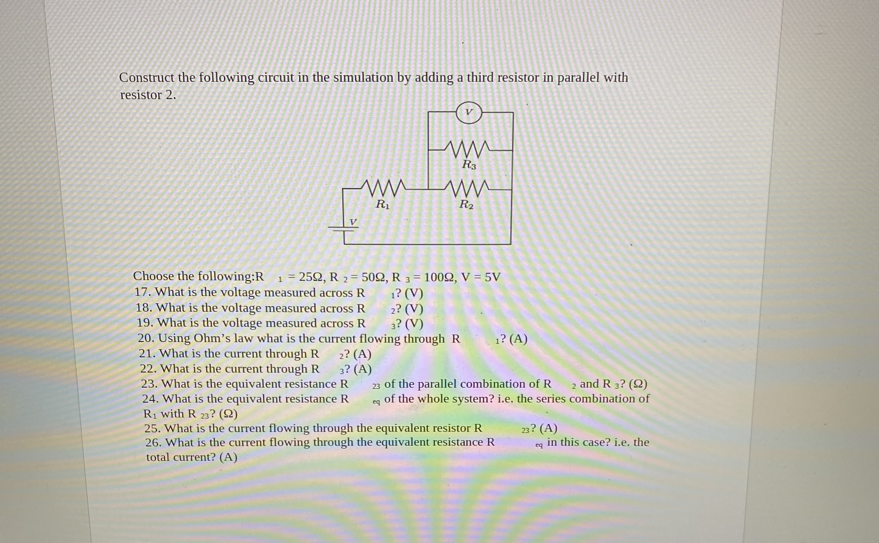 [Solved] 4- Series and Parallel Combinations Open | SolutionInn