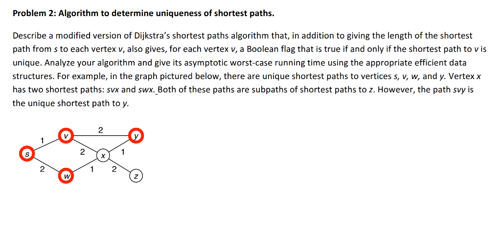 [SOLVED] Describe a modified version of Dijkstras shortest paths ...