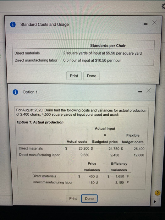 [SOLVED] Dunn, Inc. is a privately held furniture manufacturer. For ...