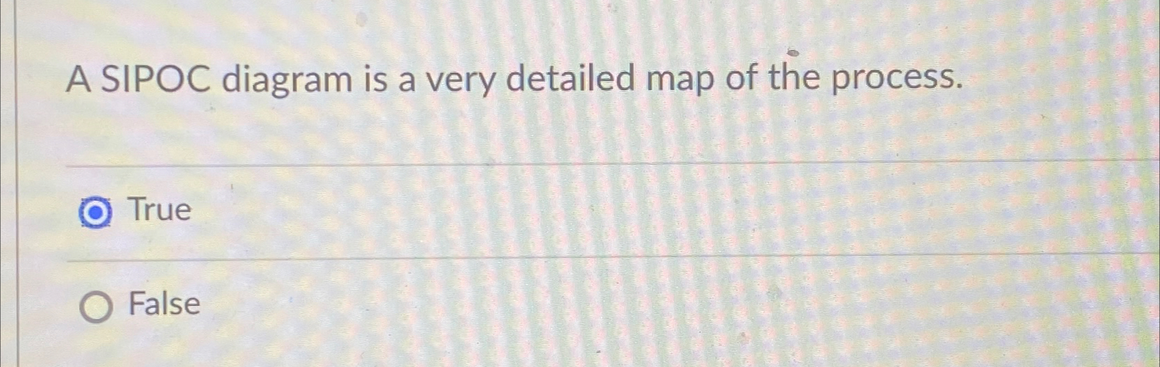 [SOLVED] A SIPOC diagram is a very detailed map of the process. | SolutionInn