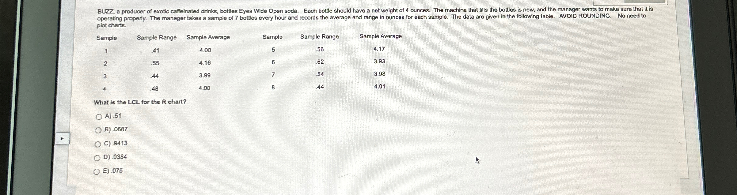Solved Plot Charts Table Sample Sample Solutioninn