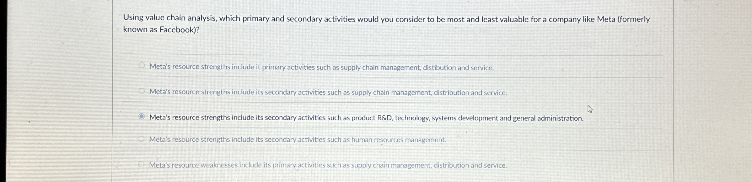 [SOLVED] Using value chain analysis, which primary and secondary activities would you | SolutionInn