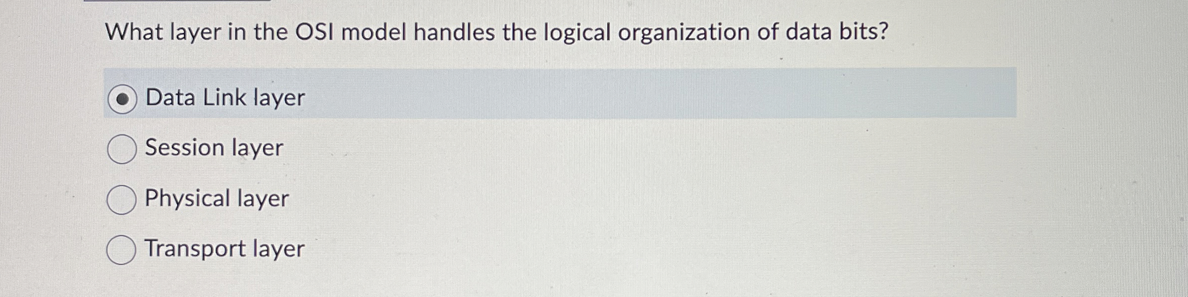 [SOLVED] What layer in the OSI model handles the logical organization of | SolutionInn