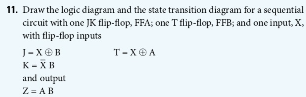 [Solved] Draw the logic diagram and the state tran | SolutionInn