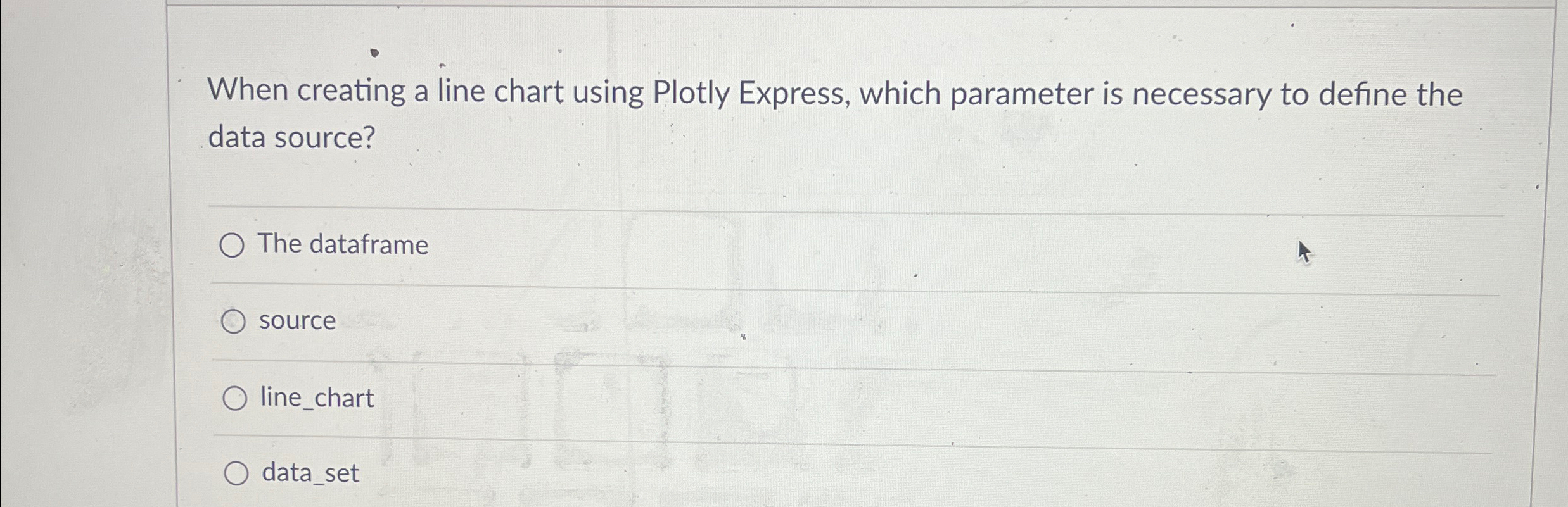 Solved When Creating A Line Chart Using Plotly Express Which Parameter Is Solutioninn