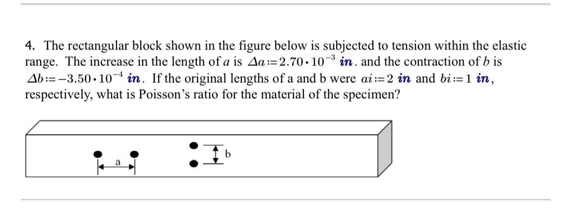 [SOLVED] The rectangular block shown in the figure below is subjected to | SolutionInn