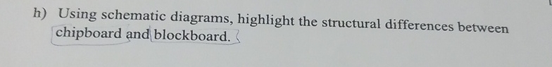 [SOLVED] h ) Using schematic diagrams, highlight the structural ...