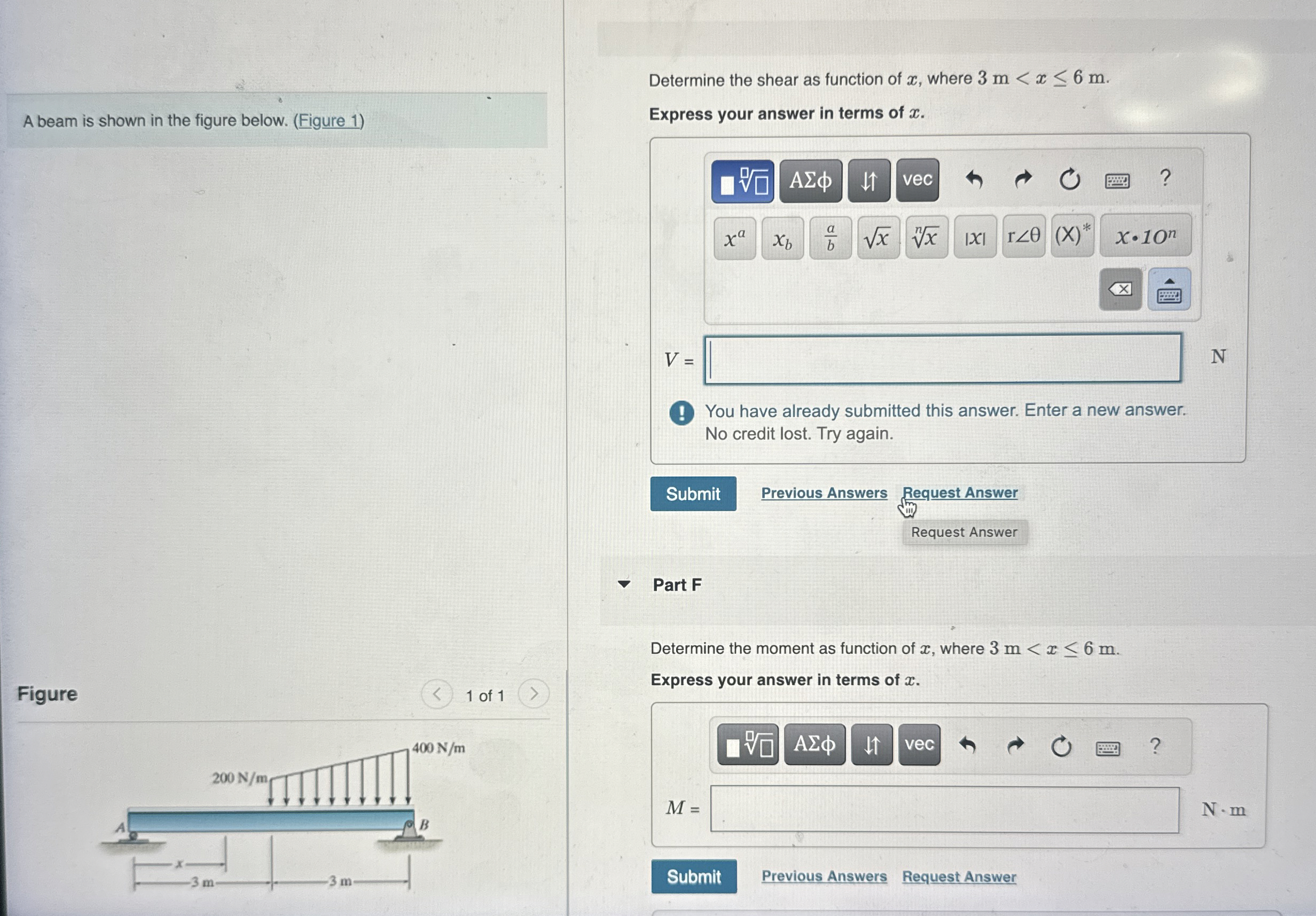 [SOLVED] A beam is shown in the figure below. ( Figure 1 | SolutionInn