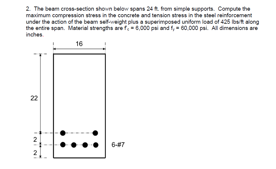 [SOLVED] The beam cross - section shown below spans 2 4 f | SolutionInn
