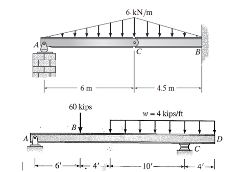 [SOLVED] Draw the Shear Force and Bending Moment diagrams for the two | SolutionInn