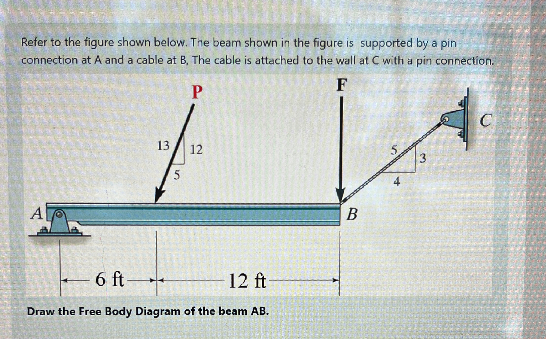[SOLVED] Refer to the figure shown below. The beam shown in the ...