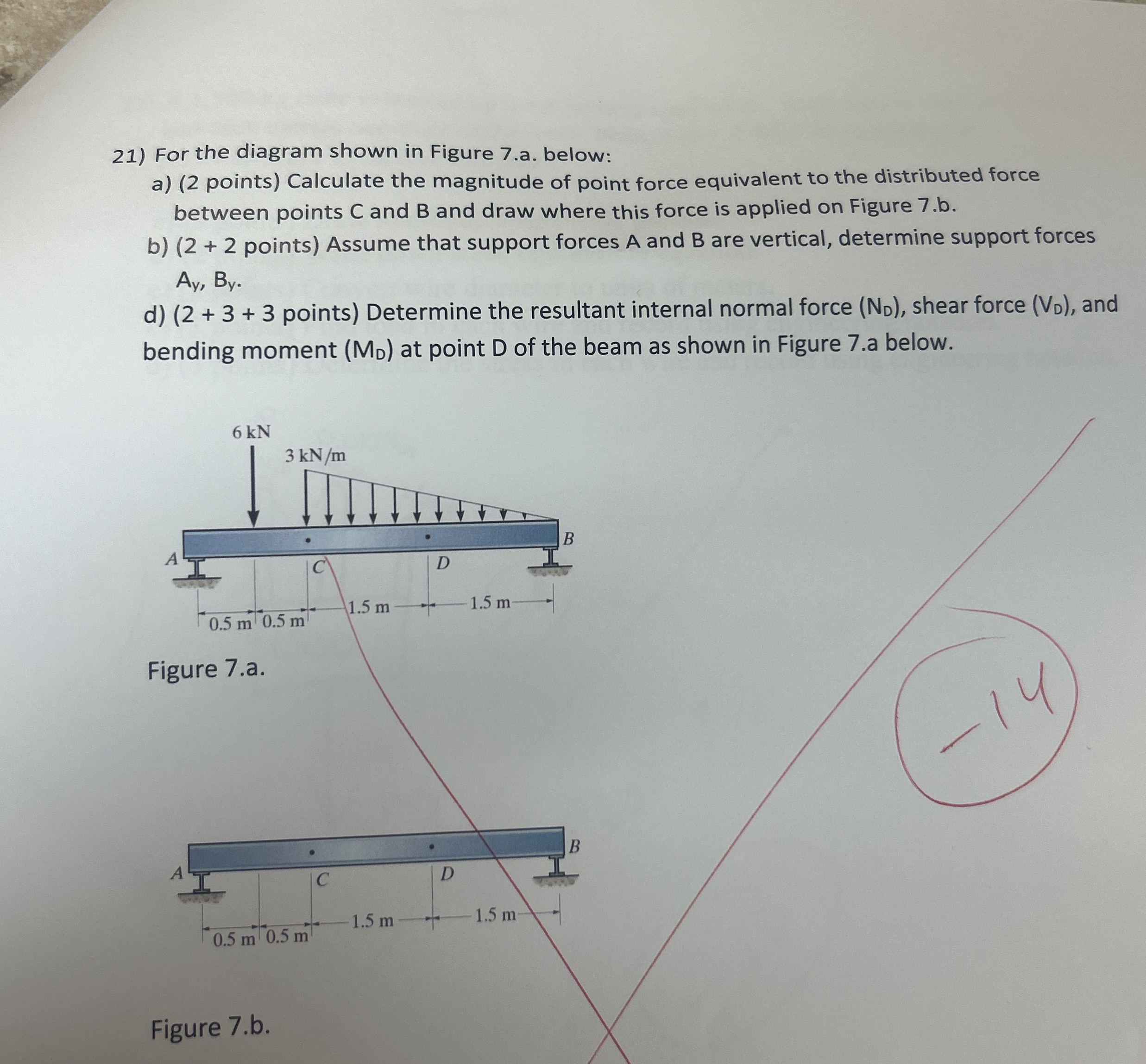 [SOLVED] For the diagram shown in Figure 7 . a . below: | SolutionInn