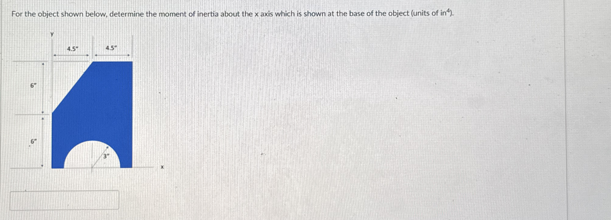 [SOLVED] For the object shown below, determine the moment of inertia about | SolutionInn