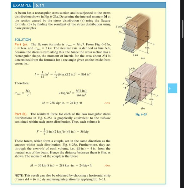 [SOLVED] A beam has a rectangular cross section and is subjected to | SolutionInn