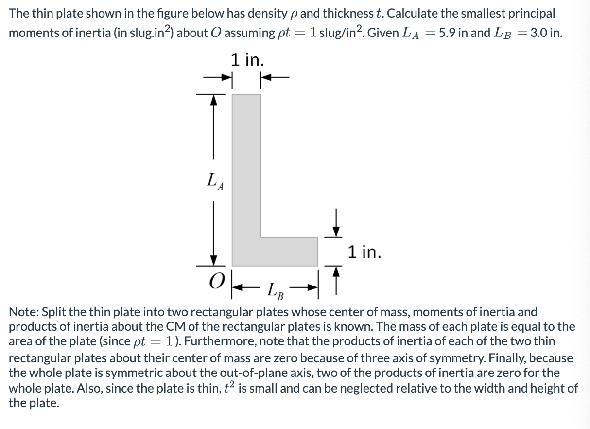 [SOLVED] The thin plate shown in the figure below has density \ | SolutionInn