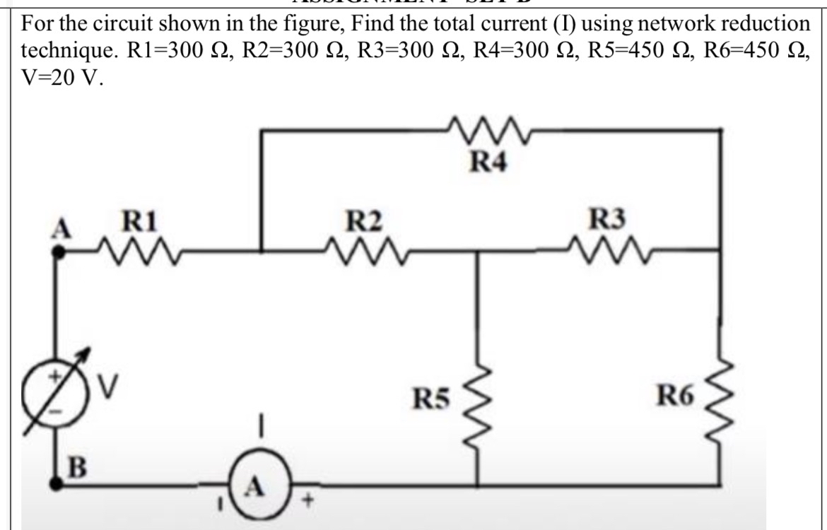 [SOLVED] For the circuit shown in the figure, Find the total current | SolutionInn