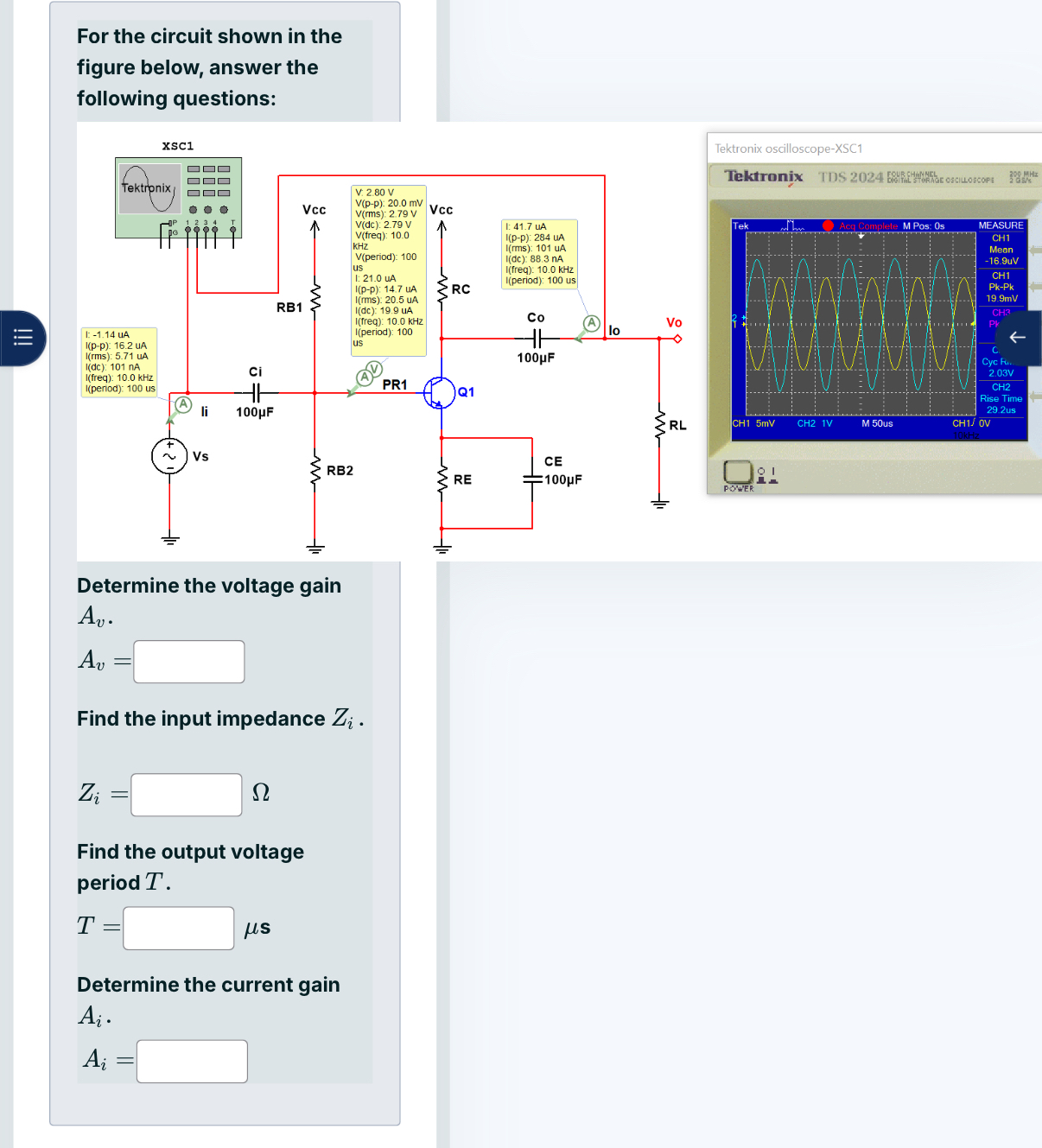 [SOLVED] For the circuit shown in the figure below, answer the following | SolutionInn