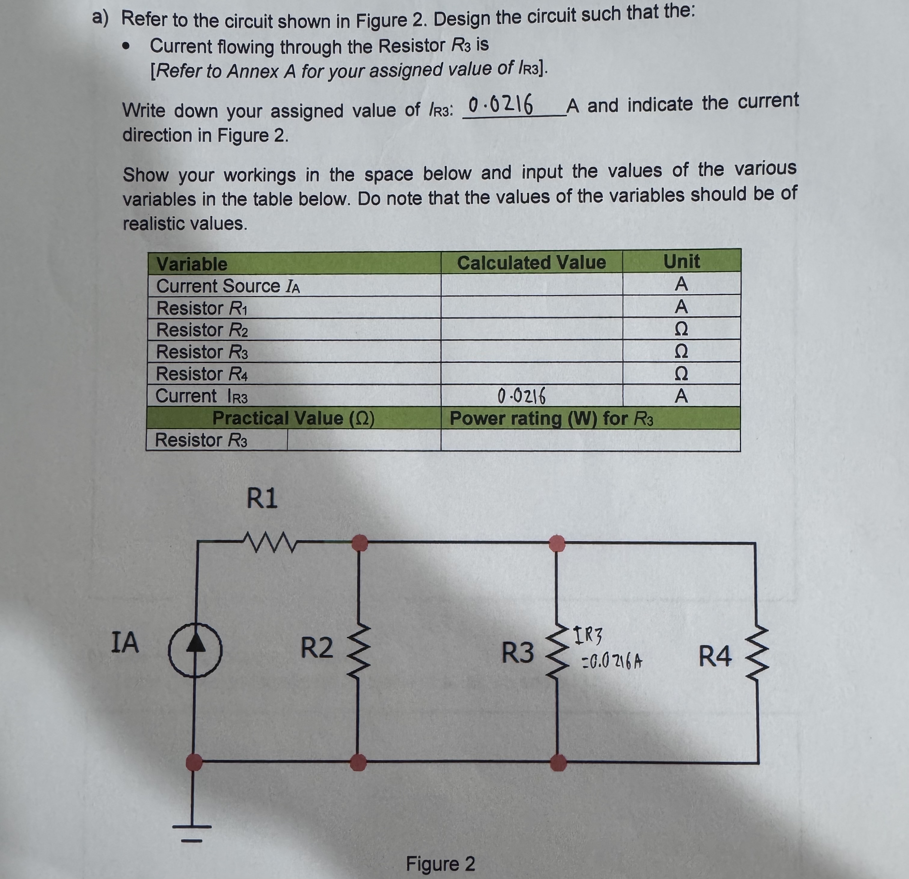 [SOLVED] a ) Refer to the circuit shown in Figure 2 . | SolutionInn