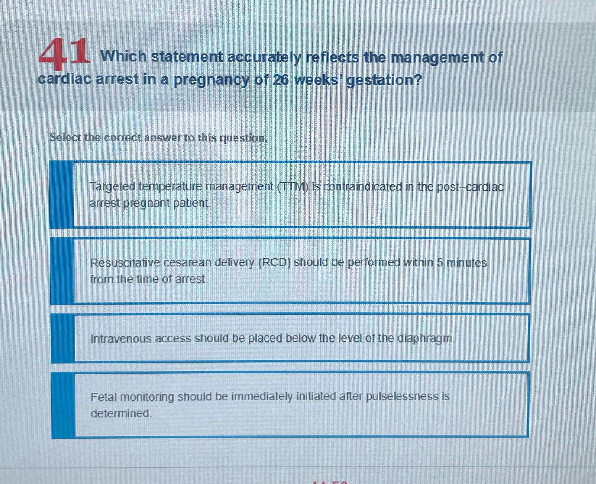 [SOLVED] 41 Which statement accurately reflects the management of ...