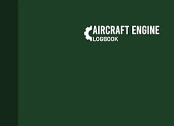 Aircraft Engine Logbook Aircraft Engine Maintenance Log Engine ...