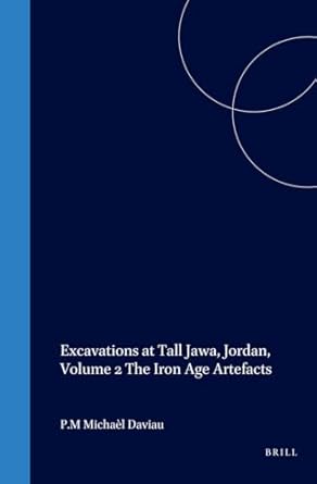 Excavations At Tall Jawa Jordan The Iron Age Artefacts 1st Edition ...