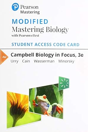 Campbell Biology In Focus Modified Mastering Biology With Pearson Etext ...