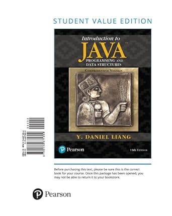 Introduction To Java Programming And Data Structures Comprehensive Version Student 1st Edition ...