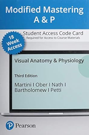 Visual Anatomy And Physiology Modified Mastering Aandp With Pearson ...