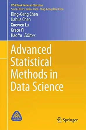 Advanced Statistical Methods In Data Science 1st Edition Geng PDF ...