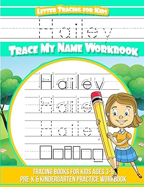 Hailey Letter Tracing For Kids Trace My Name Workbook Tracing Books For ...